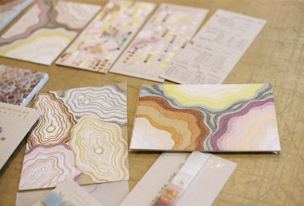 Mathilde Jonquière, artist, bespoke contemporary mosaic, French savoir ...